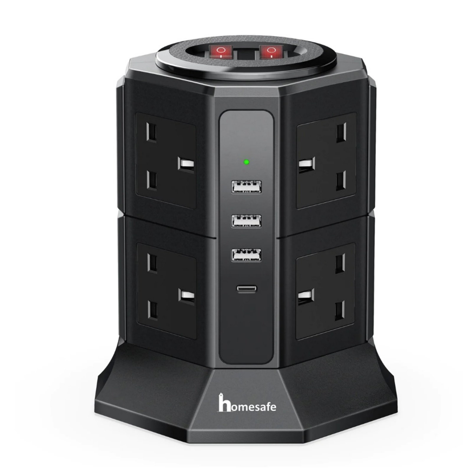 Homesafe USB And USB C Port Power Tower TRE08